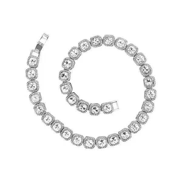 RICH DIAMOND BAGUETTE CHAIN 12mm (Bakır) – Richie Rich Design